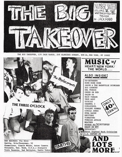 Big Takeover: Issue 16-19, 1984-1986 (Four issues) – The Big Takeover Store